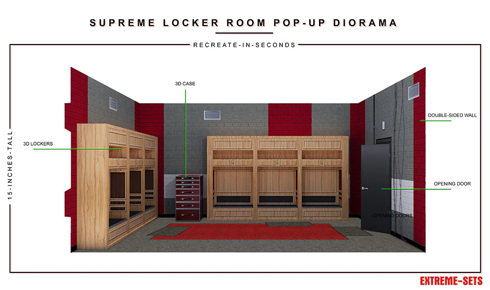 Supreme Locker Room Pop-Up 1:12 Scale Diorama - Extreme Sets – Props ...