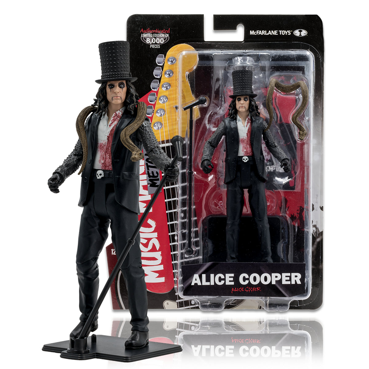 Alice Cooper (Music Maniacs: Metal) 6" Scale Action Figure - McFarlane ...
