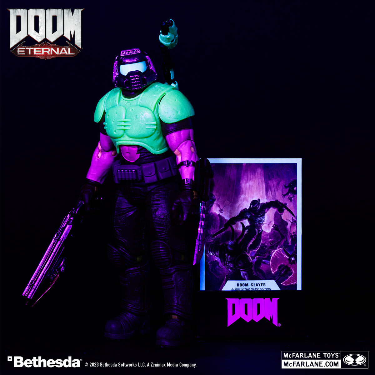 DC Multiverse Doom Slayer Classic Glow in The Dark Edition 7" Inch Sca ...