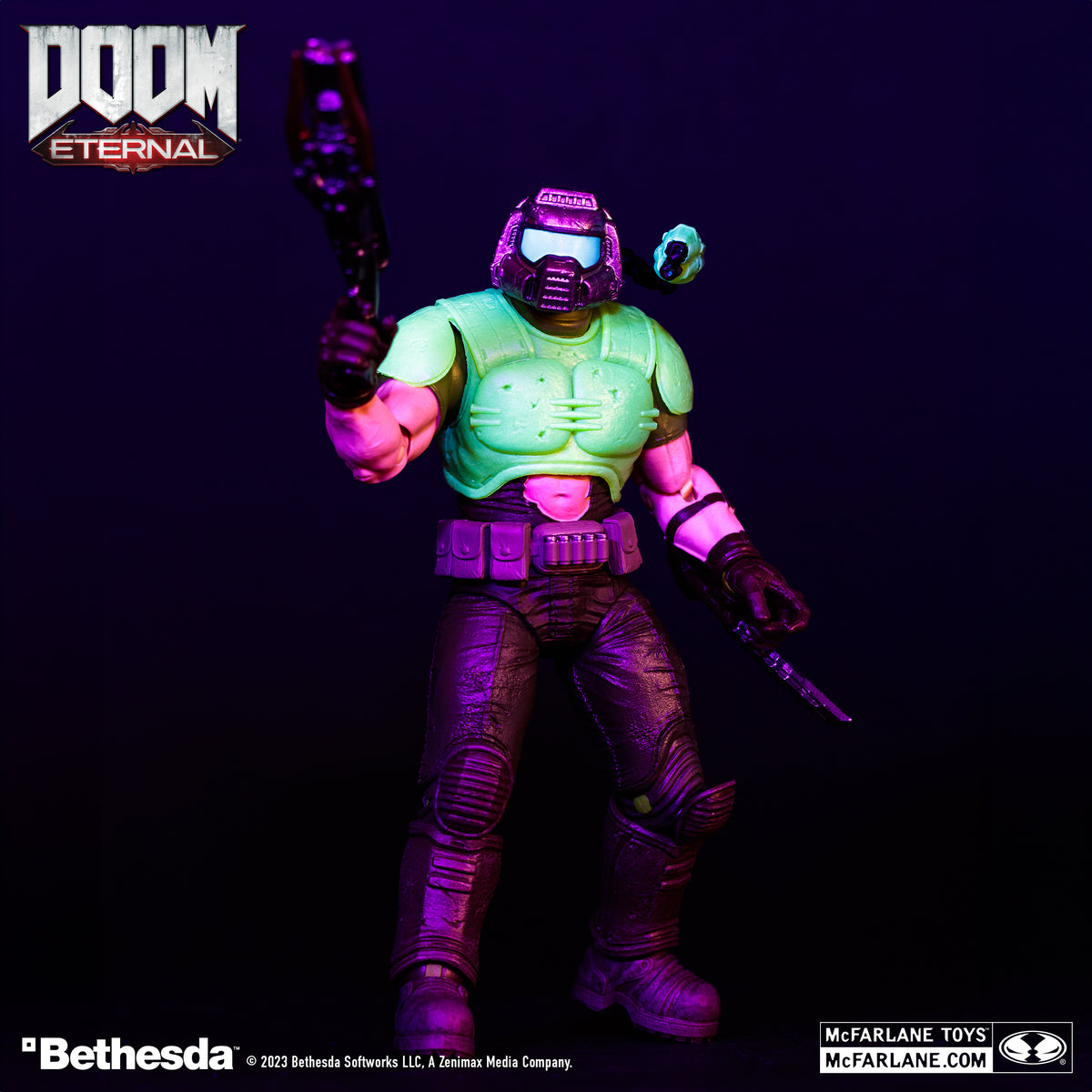 DC Multiverse Doom Slayer Classic Glow in The Dark Edition 7" Inch Sca ...