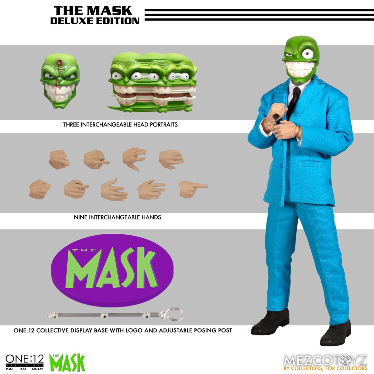 MEZCO One:12 Collective The Mask – Deluxe Edition Action Figure – Props ...
