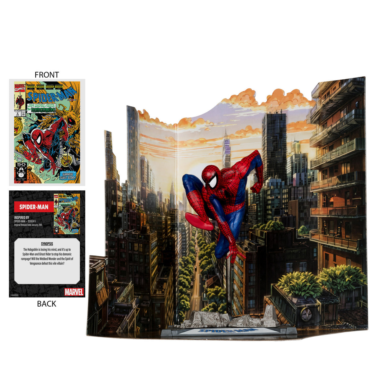 Marvel Collection Spider-Man (Spider-Man #6) 1:10th Scale Posed Figure ...
