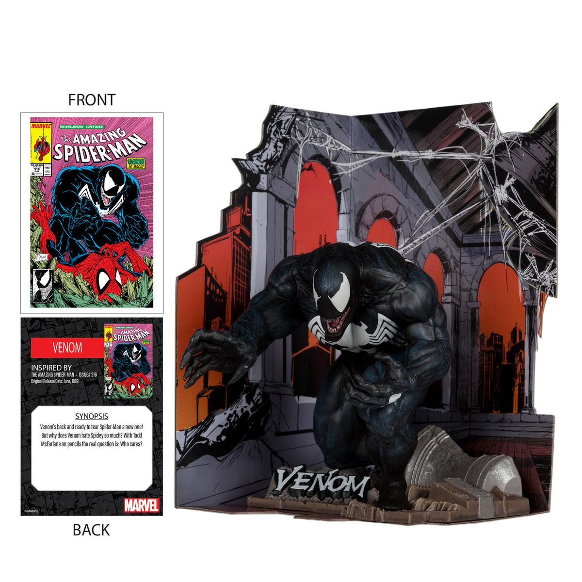 Marvel Collection Venom (The Amazing Spider-Man #316) 1:10th Scale Col ...
