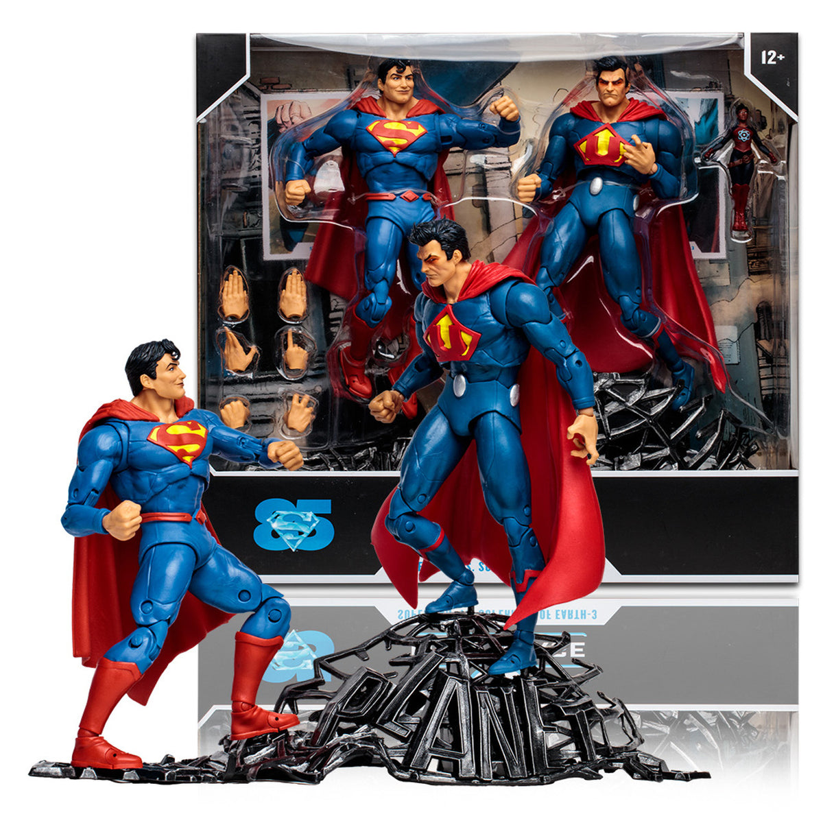 DC Multiverse Superman vs Superman of Earth-3 w/Atomica 7" Inch Scale ...