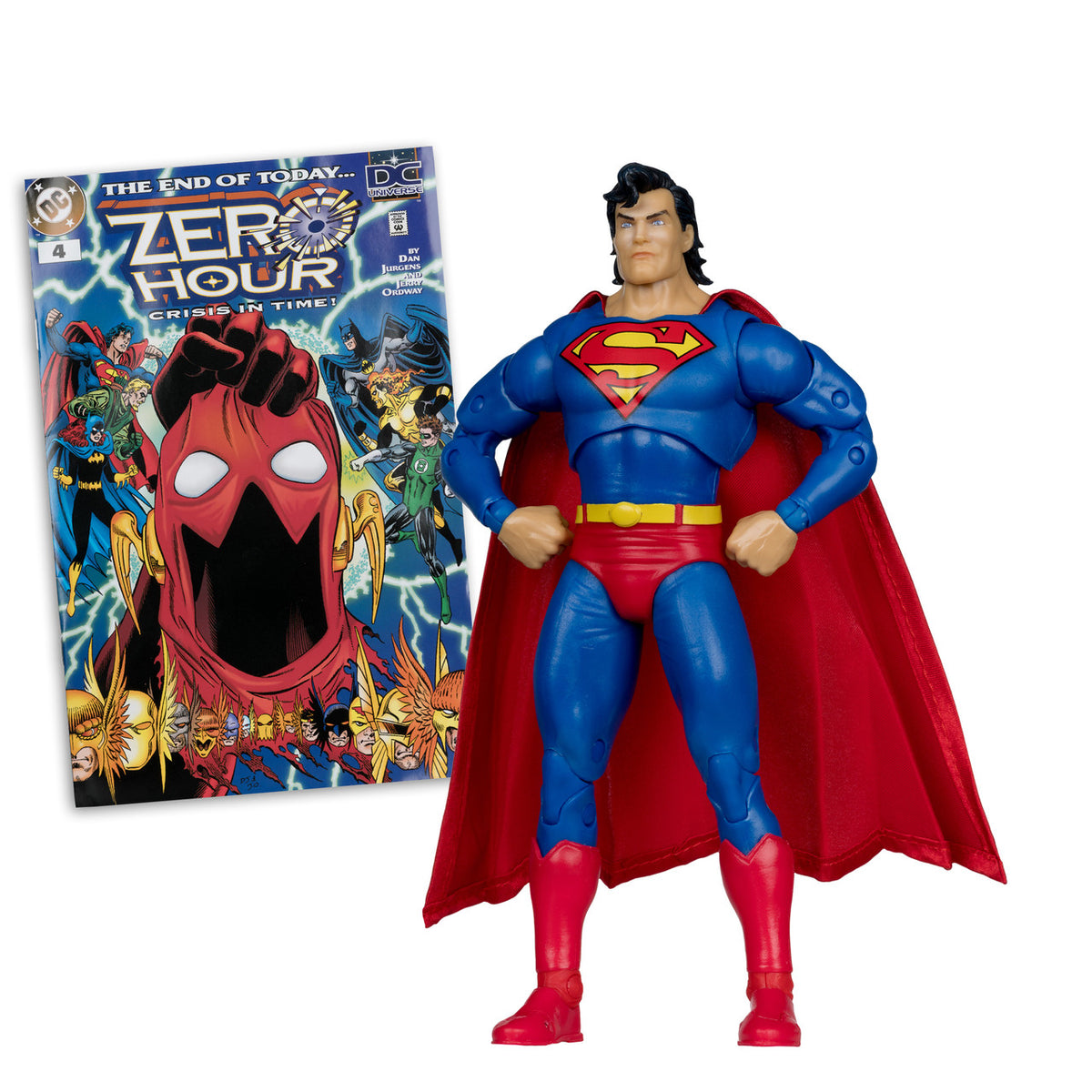 DC Multiverse Superman (DC Page Punchers: Zero Hour) 7" Figure w/Comic ...