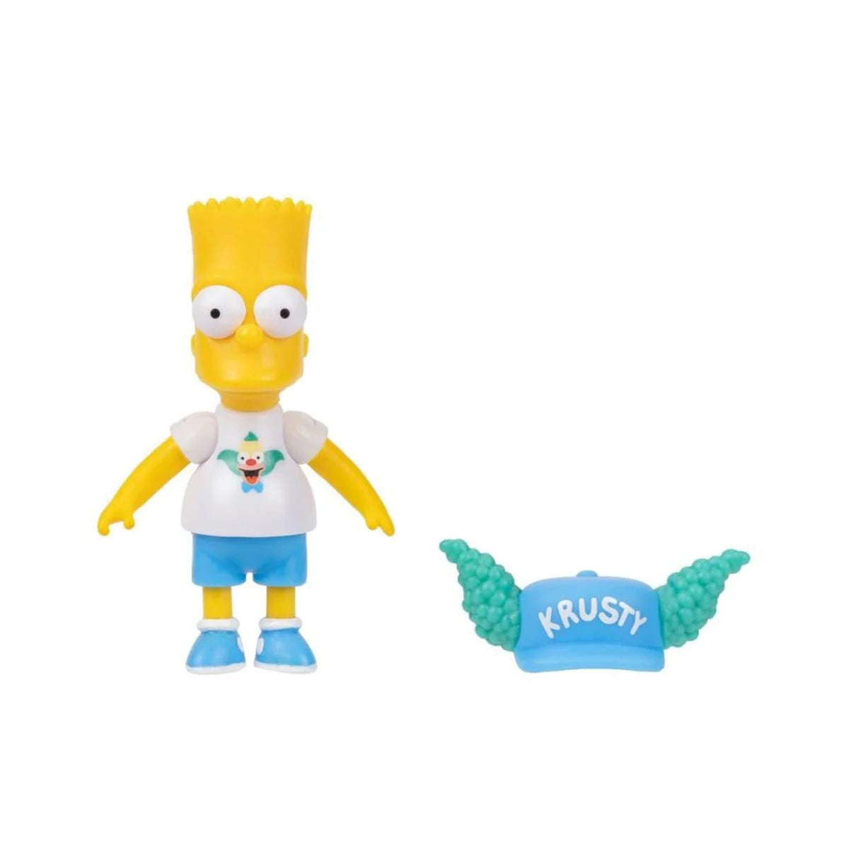 The Simpsons Bart Simpson with Krusty the Clown Hat 2.5" inch Scale Ac ...