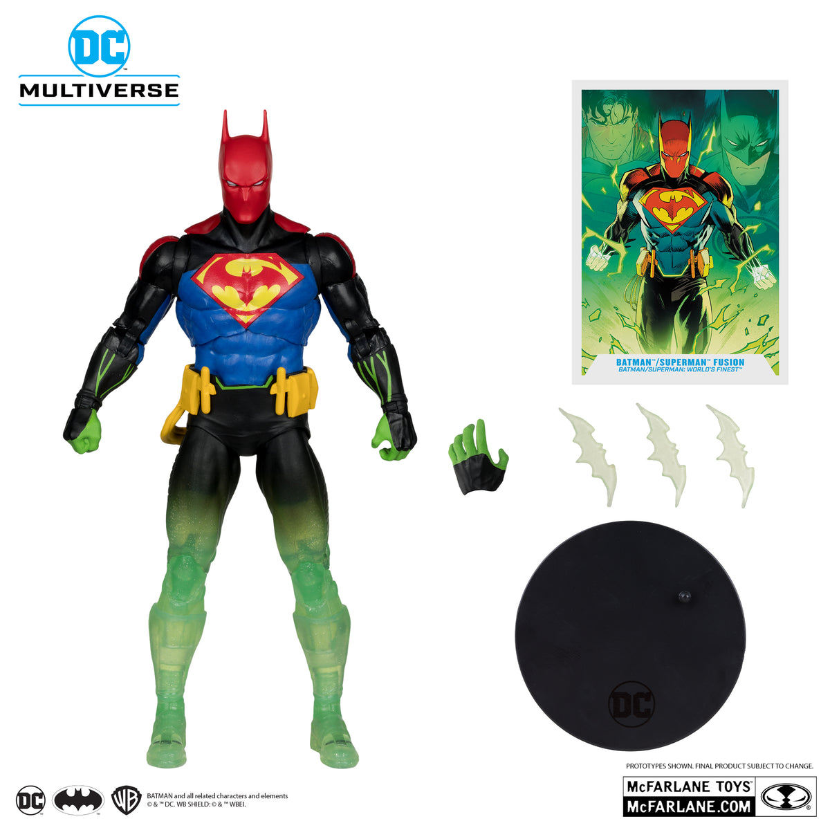 PLATINUM DC Multiverse Batman/Superman Fusion (Batman/Superman: World ...