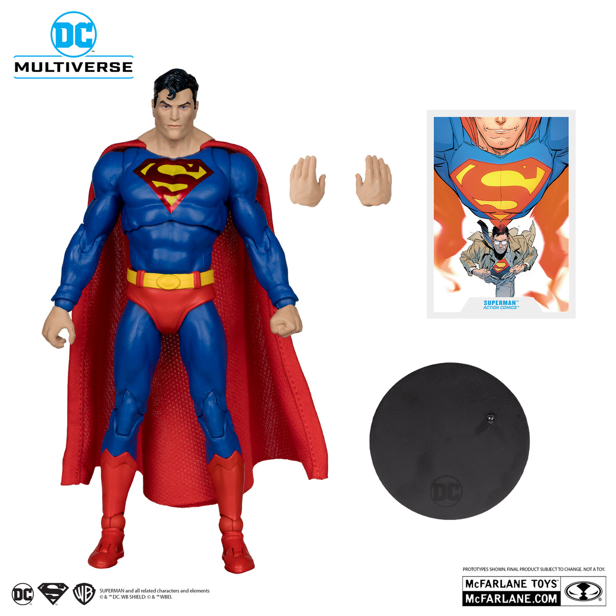 DC Multiverse Superman (Action Comics) Gold Label 7"Scale Action Figur ...