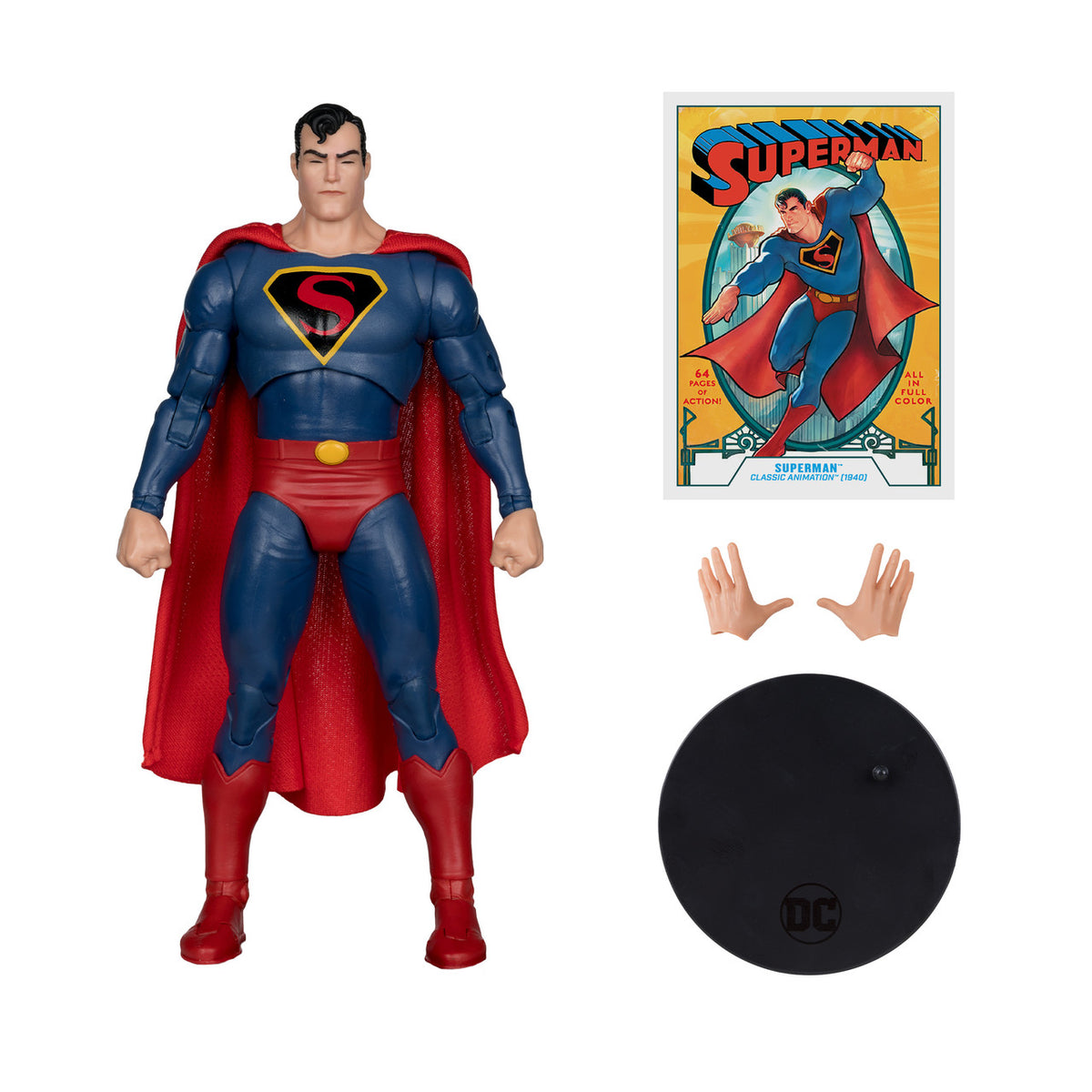 Superman (Classic Animation 1940) 7" Scale Action Figure - McFarlane T ...