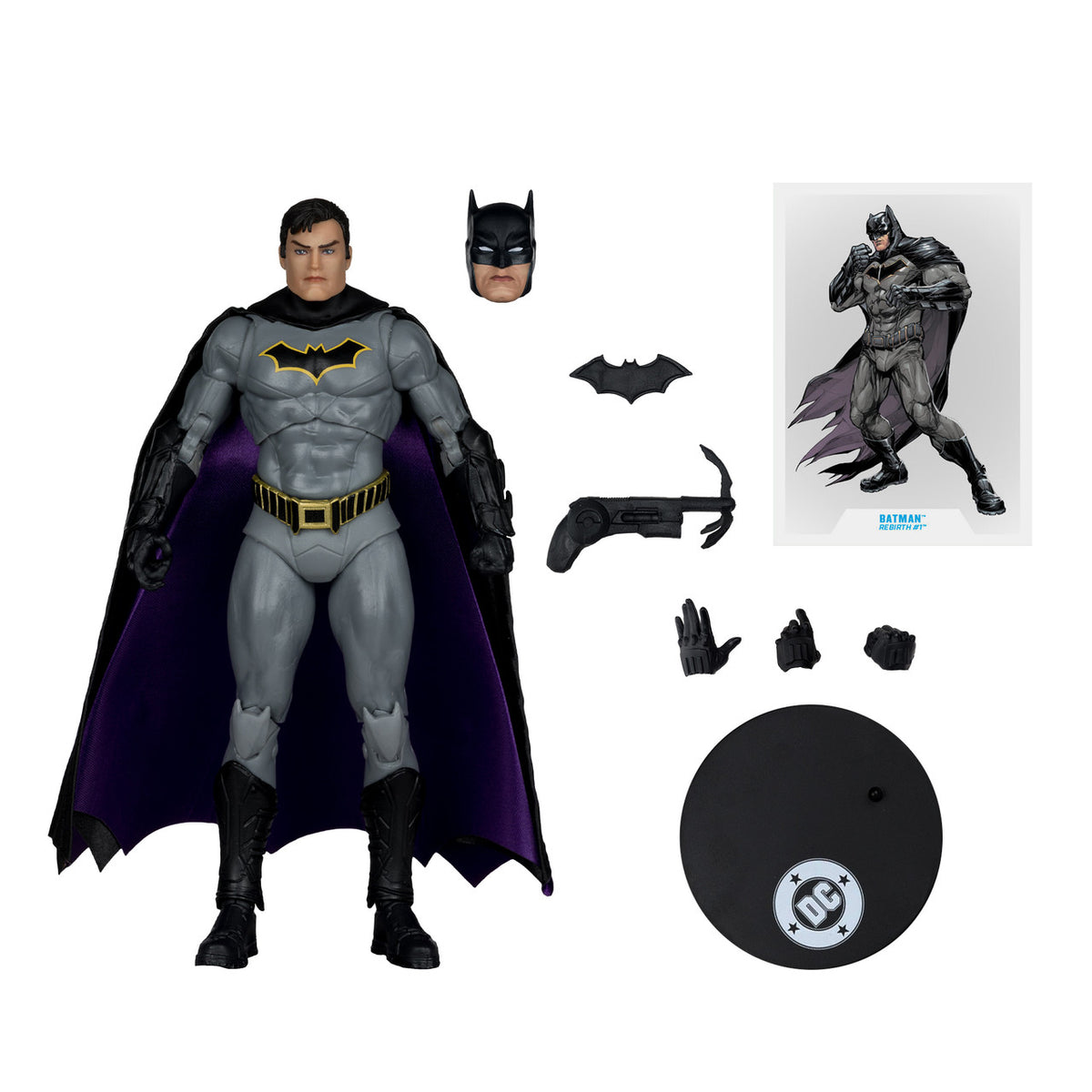 DC Multiverse Batman (DC Rebirth) Gold Label 7" Scale Action Figure ...