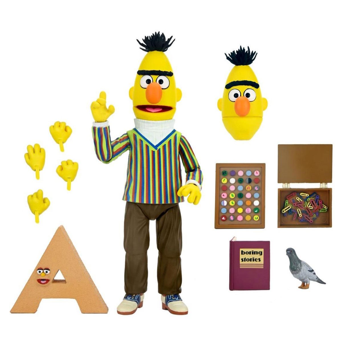 Sesame Street Ultimate Bert 7” Scale Action Figure - NECA – Props ...