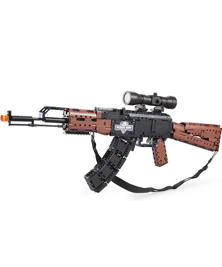 AK47 Assault Rifle Block Gun (Building Blocks) - CADA – Props ...