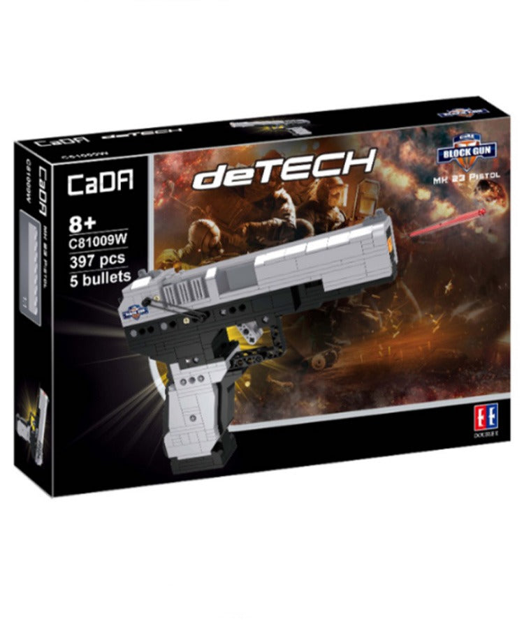 Combat Pistol Block Gun (Building Blocks) - CADA – Props & Replicas.co.uk