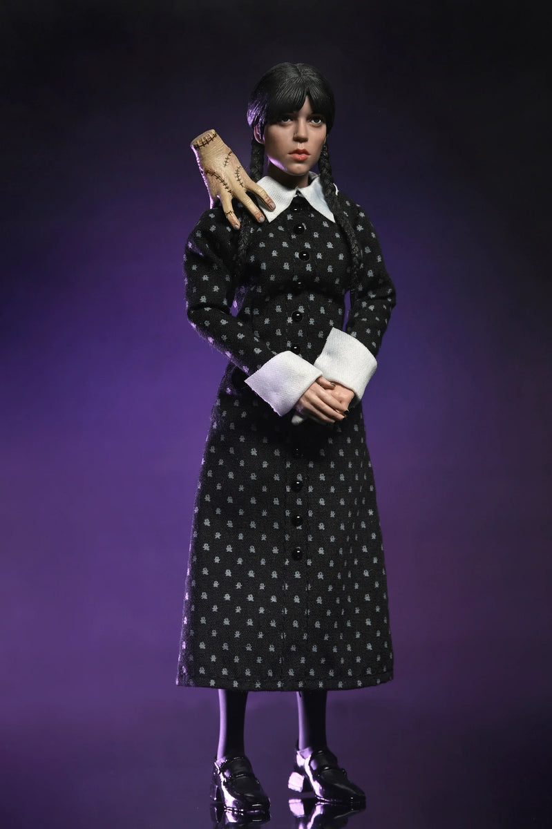 Wednesday - Wednesday Addams (Classic Dress) 8" Inch Clothed Scale Act ...