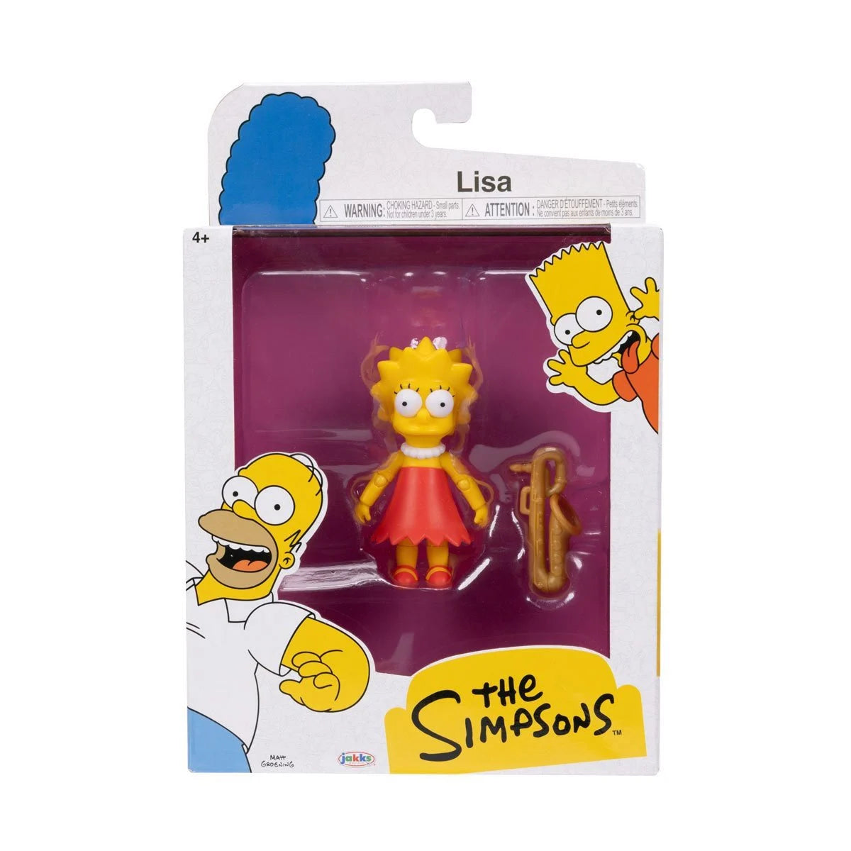 The Simpsons Lisa Simpson 5" inch Scale Action Figure - Jakks Pacific ...