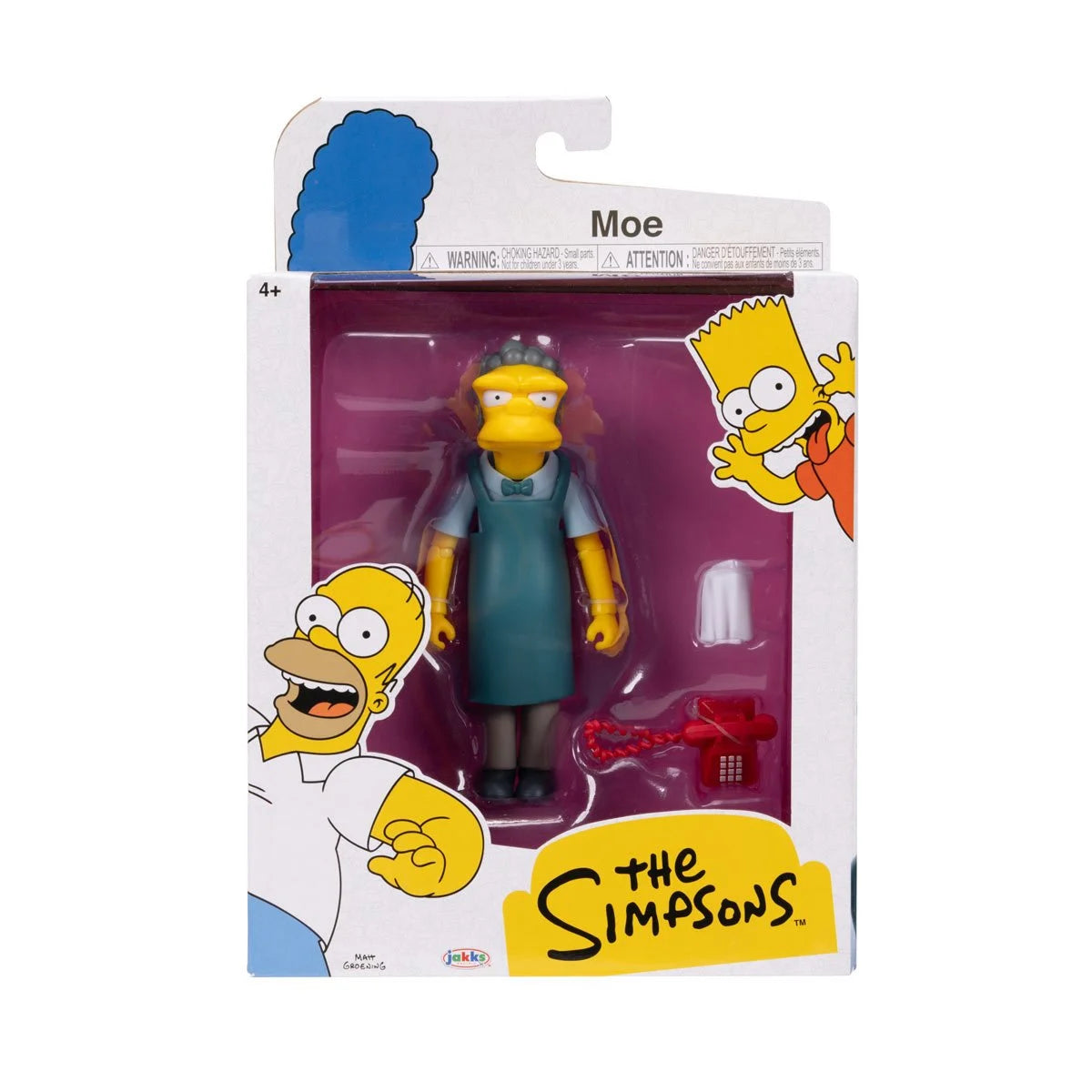 The Simpsons Moe 5" inch Scale Action Figure - Jakks Pacific – Props ...