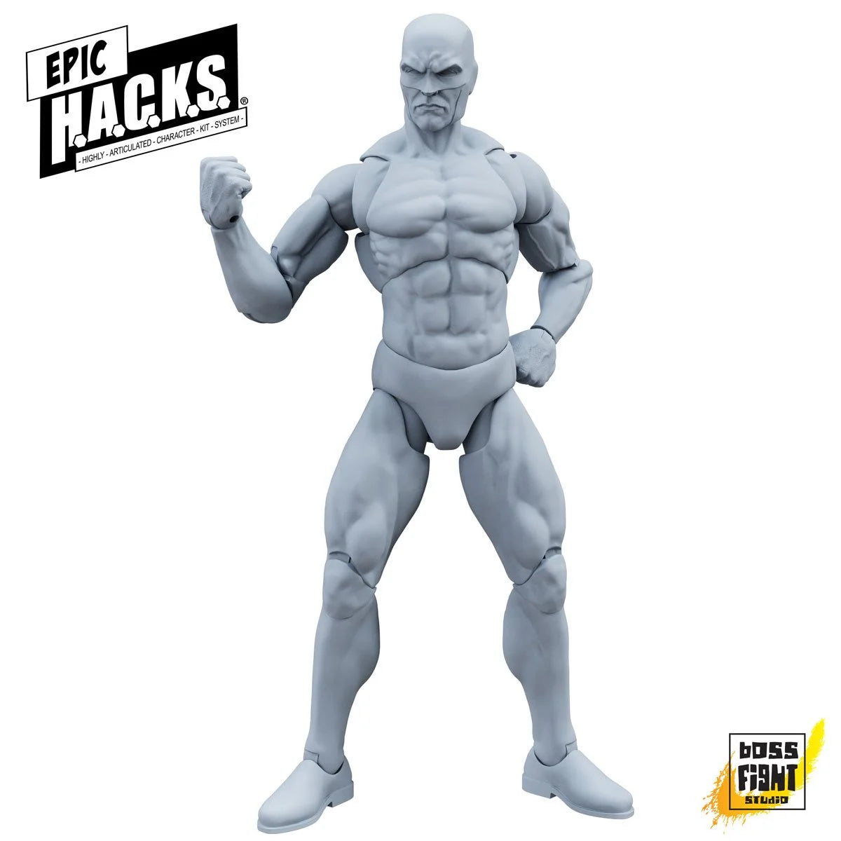 Epic H.A.C.K.S Blanks Shady Gray Male 1:12 Scale Action Figure - Boss ...