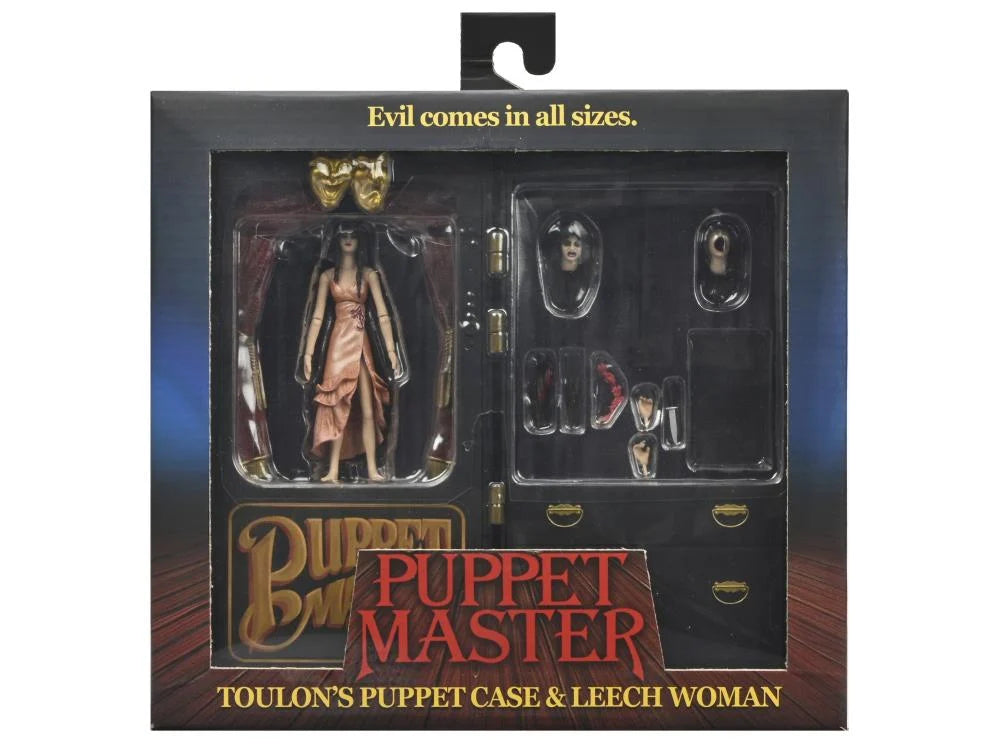 Puppet Master Leech Woman & Toulon's Puppet Case (2 Pack) 7″ Scale Act ...