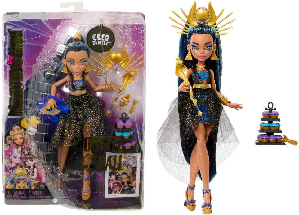 Monster High Monster Ball Cleo De Nile Doll - Mattel – Props & Replicas ...