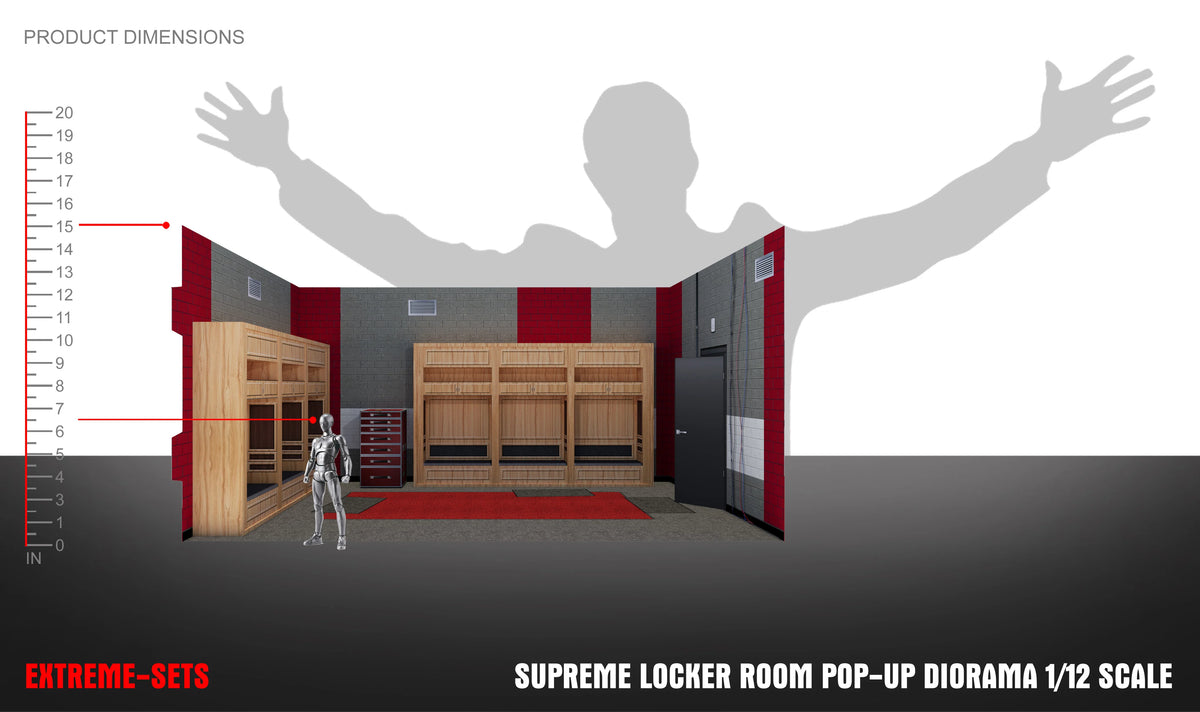 Supreme Locker Room Pop-Up 1:12 Scale Diorama - Extreme Sets – Props ...