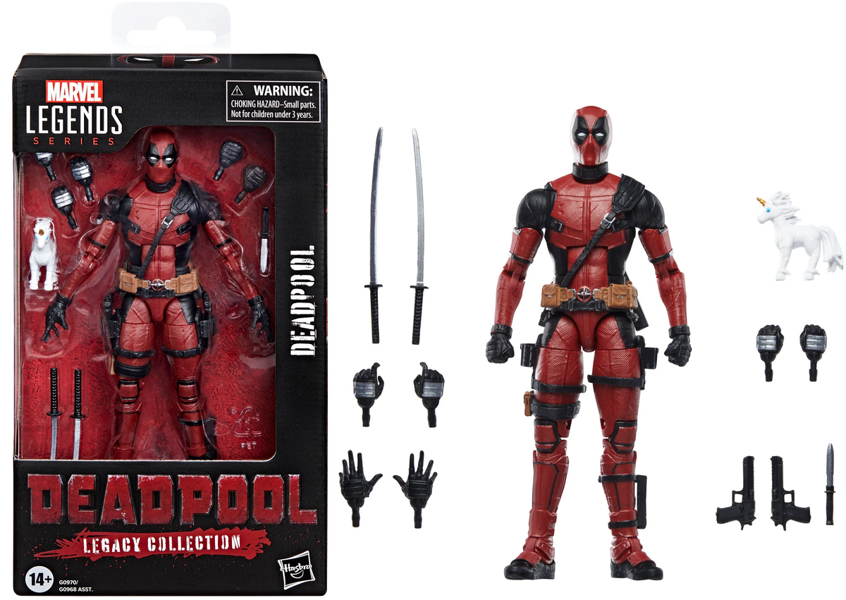 Marvel Legends Legacy Collection Deadpool 6" Inch Action Figure - Hasb ...