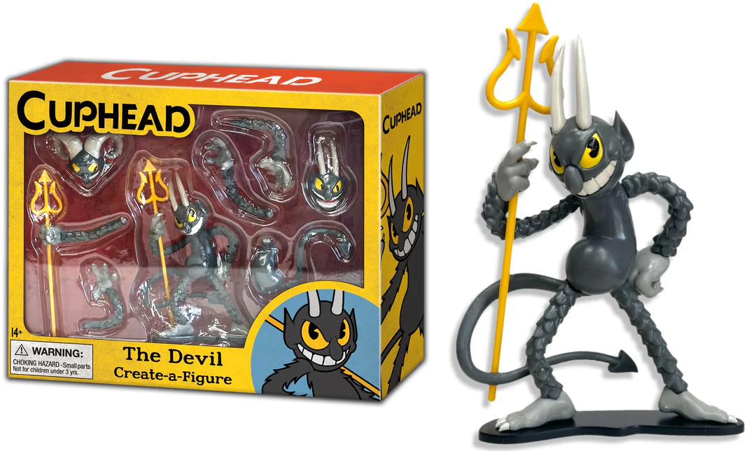 Cuphead Create-A-Figure 3-Inch Mini Figure | The Devil - Syndicate Col ...