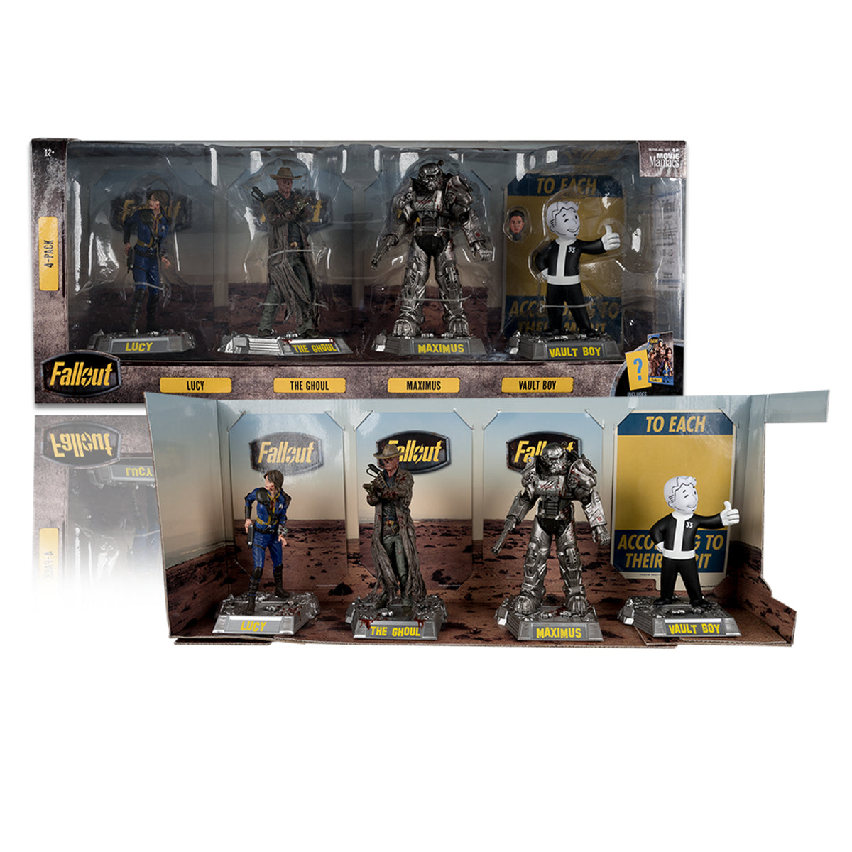 Lucy / Maximus / The Ghoul / Vault Boy (Fallout) 4-Pack 6" Posed Figur ...