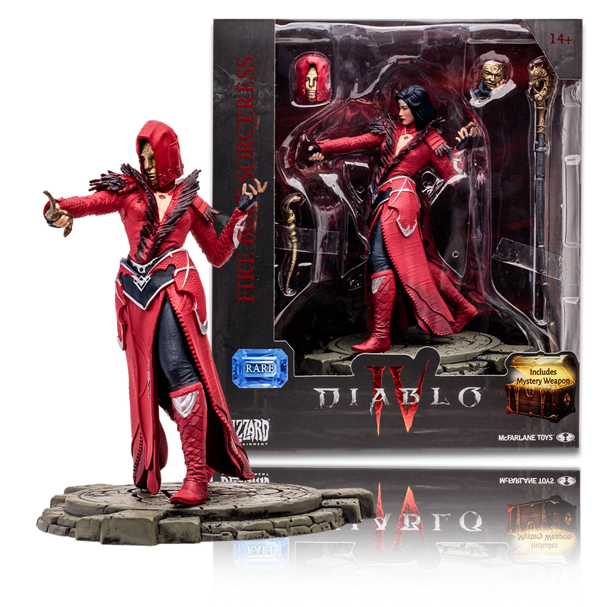 Fire Bolt Sorceress: Rare (Diablo IV) 1:12 Posed Figure - McFarlane To ...
