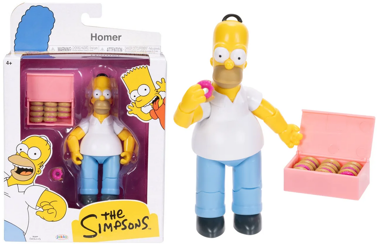 The Simpsons Homer 5 inch Scale Action Figure - Jakks Pacific – Props ...