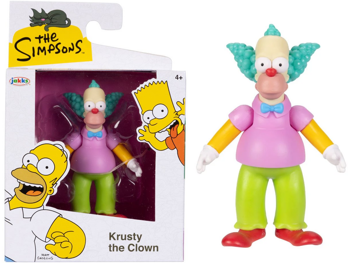 The Simpsons Krusty the Clown 2 1/2-inch Scale Action Figure - Jakks P ...