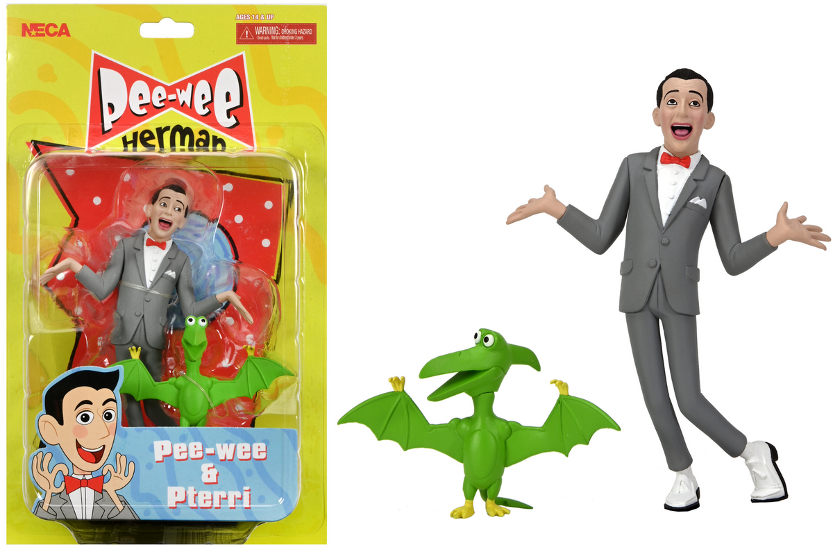 Pee-wee’s Playhouse: Pee-wee and Pterri - Toony Classics 6” Scale Acti ...
