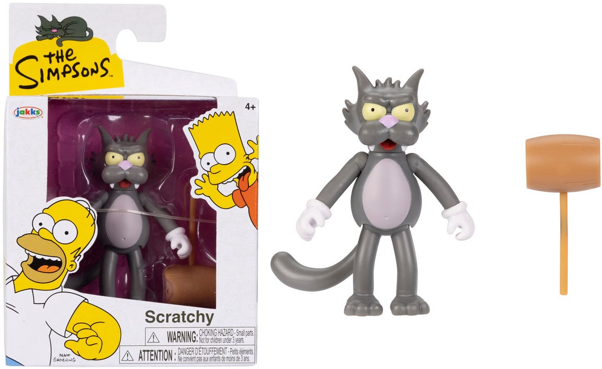 The Simpsons Scratchy 2 1/2-inch Scale Action Figure - Jakks Pacific ...