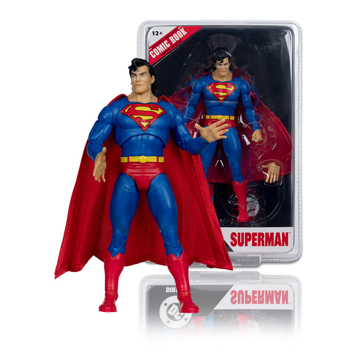 DC Multiverse Superman (DC Page Punchers: Zero Hour) 7" Figure w/Comic ...