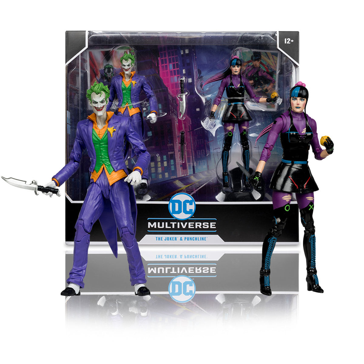 DC Multiverse The Joker & Punchline (2 Pack) 7" Inch Scale Action Figu ...