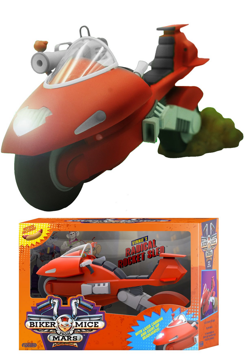 Biker Mice From Mars Vinnie's Radical Rocket Sled 7" Inch Scale Vehicl ...