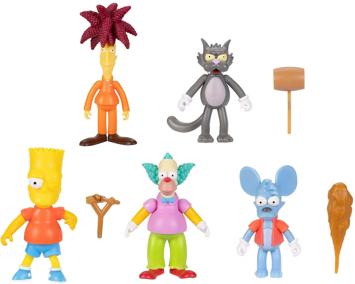 The Simpsons Wave 2 (Set of 5) 2 1/2-inch Scale Action Figures - Jakks ...