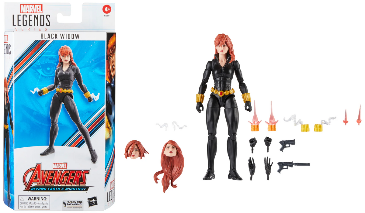 Marvel Legends Series Black Widow (Avengers 60th Anniversary) 6" Inch ...