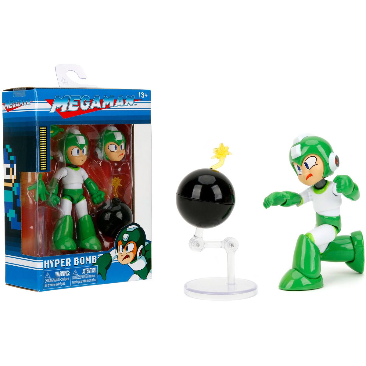 Mega Man Hyper Bomb Mega Man 1:12 Scale Action Figure - Jada – Props ...