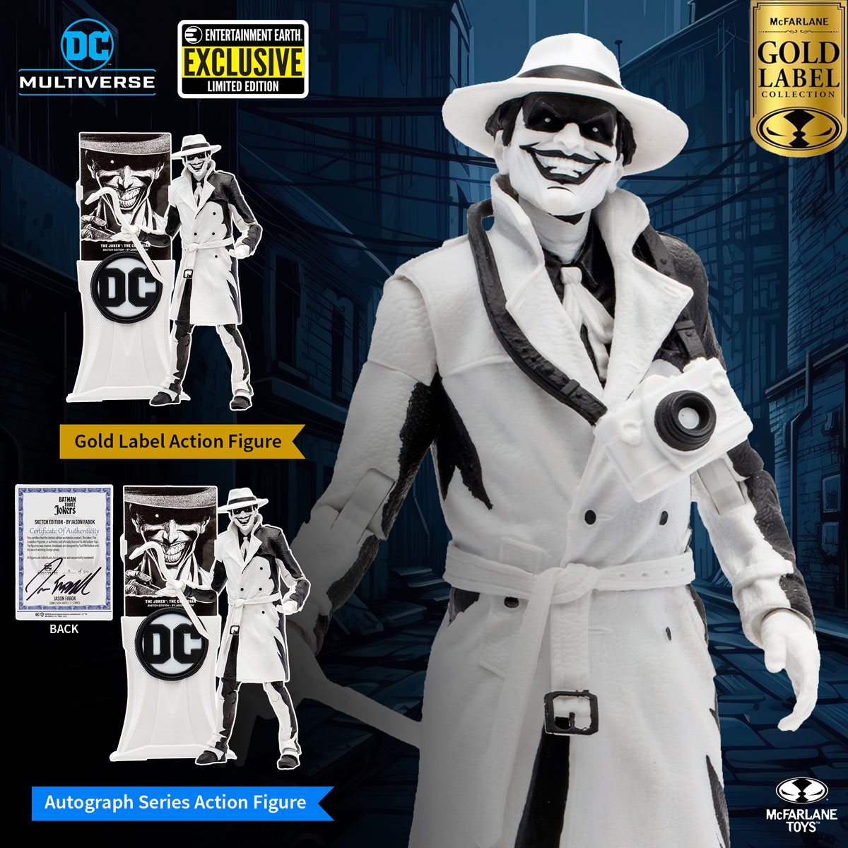DC Multiverse The Joker Comedian Sketch (Autograph Gold Label) 7" Inch ...