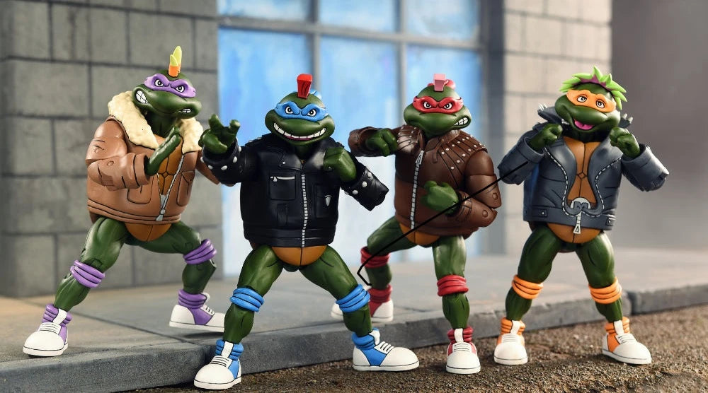 Teenage Mutant Ninja Turtles Cartoon Punk Turtles (4-Pack) 7” Scale Ac ...