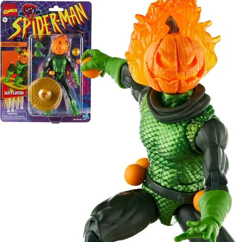 Marvel Legends Series Spider-Man Retro Jack O'Lantern 6" Inch Action F ...