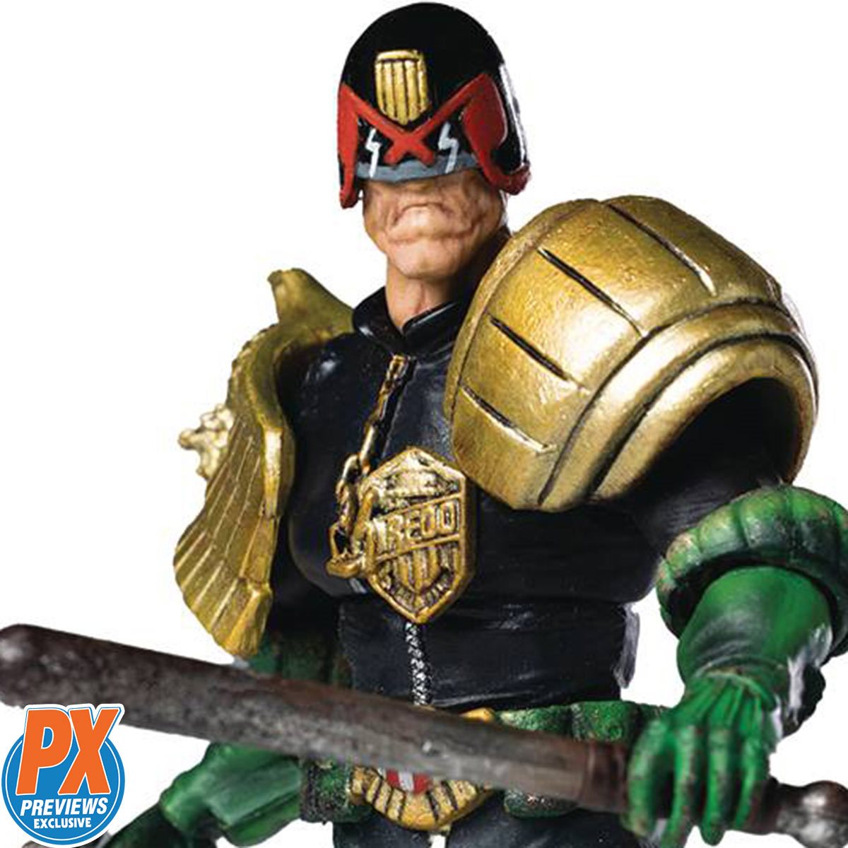 Judge Dredd Exquisite Cursed Earth Dredd 1:18 Scale Figure - Hiya Toys ...