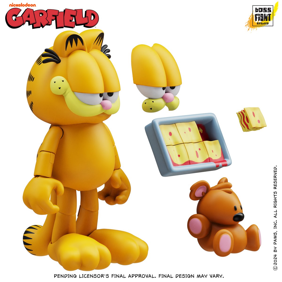 Garfield Wave 1 Garfield Action Figure - Boss Fight Studio – Props ...