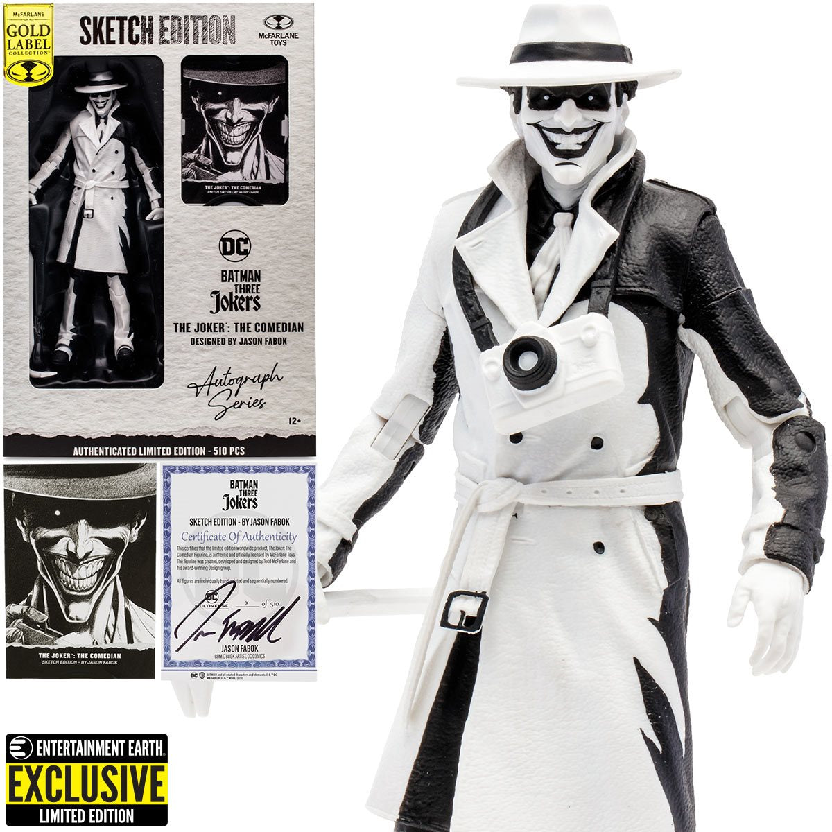 DC Multiverse The Joker Comedian Sketch (Autograph Gold Label) 7" Inch ...