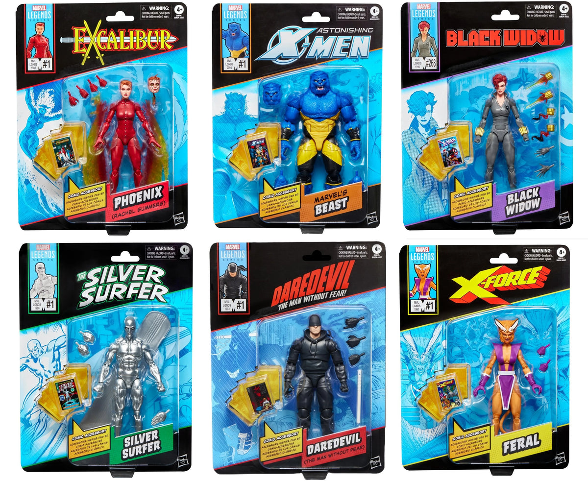 Marvel Legends Series Comics-Inspired Retro (Wave 2) (Set of 6) 6" Inc ...