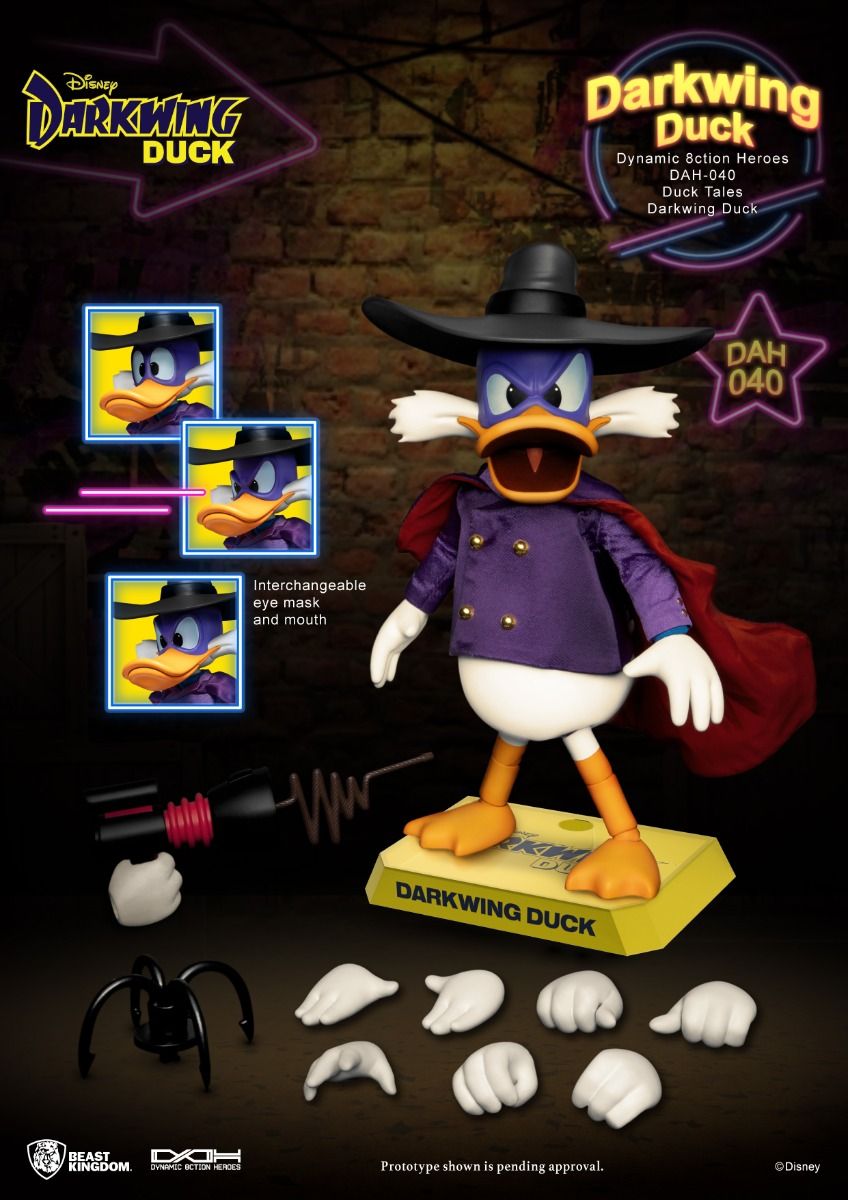Duck Tales Darkwing Duck Dynamic 8ction Heroes Action Figure - Beast K ...