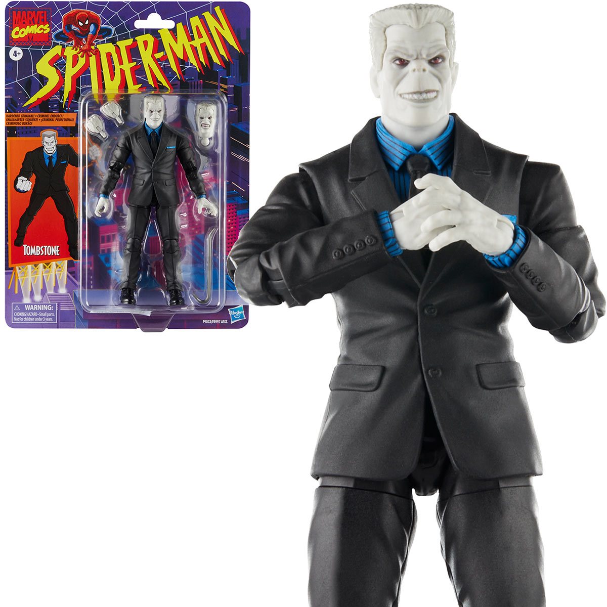Marvel Legends Series Spider-Man Retro Tombstone 6" Inch Action Figure ...