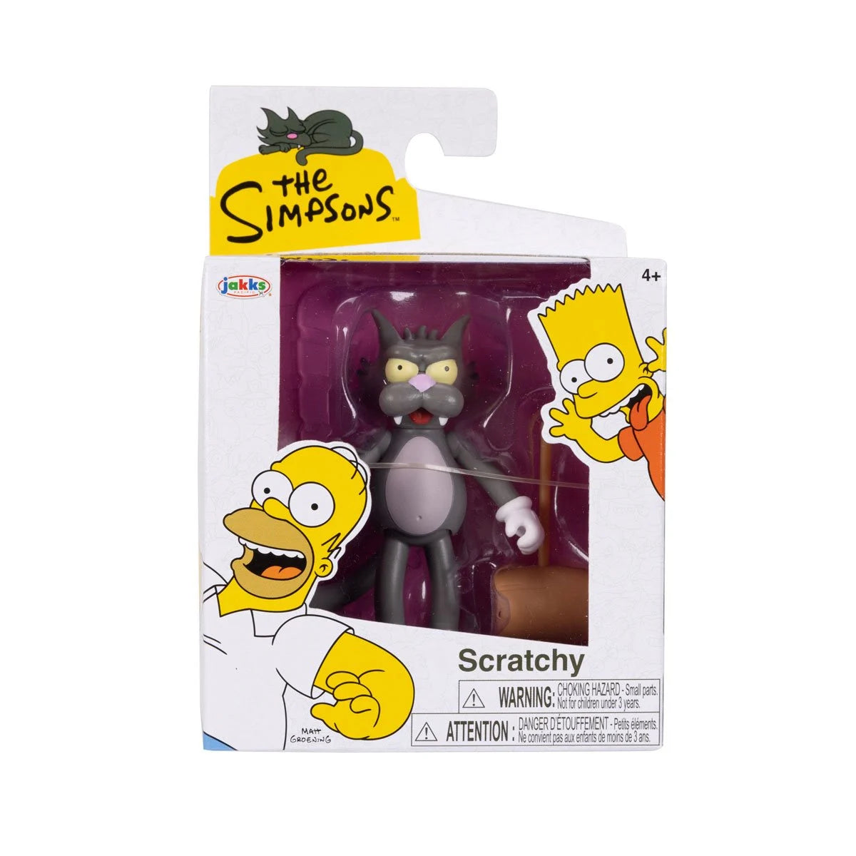 The Simpsons Scratchy 2 1/2-inch Scale Action Figure - Jakks Pacific ...