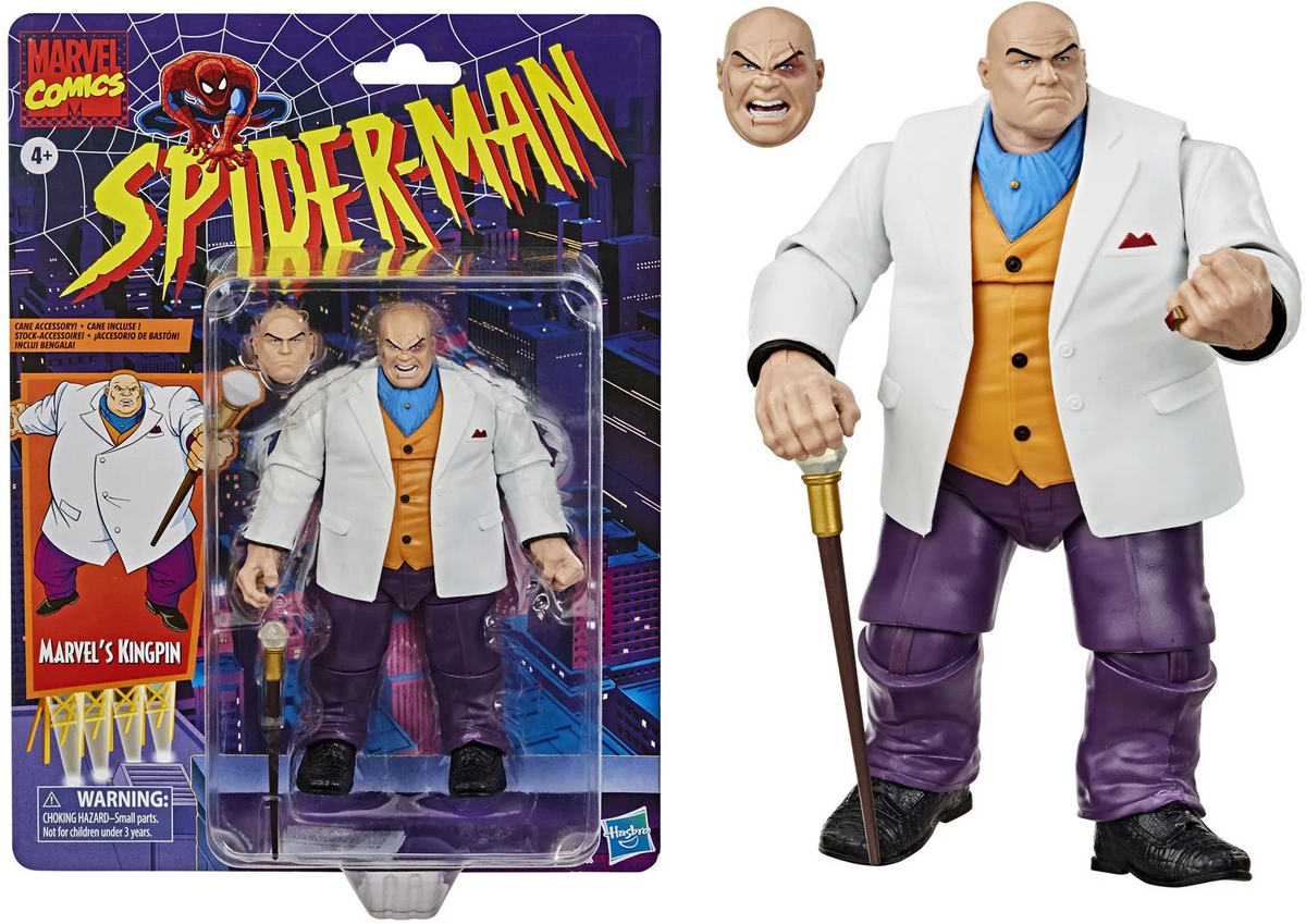 Marvel Legends Marvel’s Spider-Man Retro Kingpin 6" Inch Scale Action ...