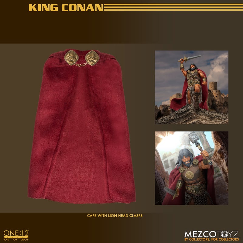 MEZCO One:12 Collective Conan the Barbarian King Conan Action Figure ...